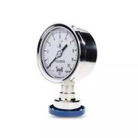 China WINTERS PSQ-40 100mm Radial Sanitary Pressure Gauge with Stainless Steel Construction and 3A Approval for sale