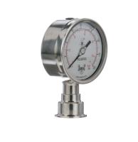 China WINTERS PSQ-40 3A Approved Sanitary Pressure Gauge with 63mm Radial and Stainless Steel Construction for sale