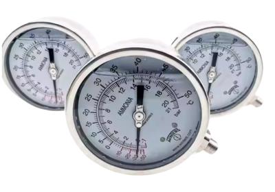 China WINTERS PAM-85 Stainless Steel Ammonia Gauge with IP65 Protection and 210mm Dial Size for Industrial Use for sale