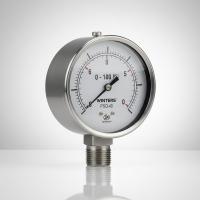 China WINTERS PSQ-40 100mm Radial Sanitary Pressure Gauge with Stainless Steel Construction and 3A Approval for sale