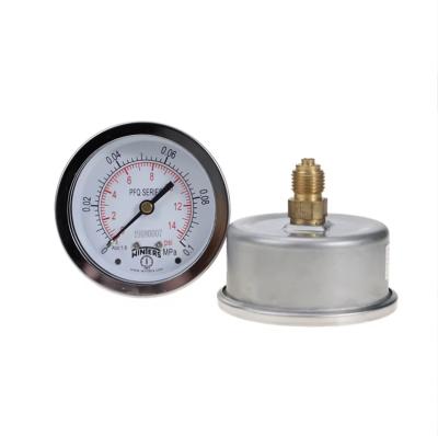 China PFH-25 63mm Radial Vibration-Resistant All-Steel Pressure Gauge, Accuracy ±1.5% for sale