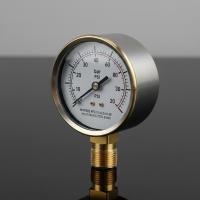 China WINTERS PFQ-15-1-B-D-41-SE 40mm Shaft Brass Pressure Gauge with IP65 Protection and Stainless Steel Construction for sale