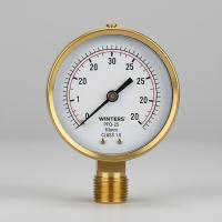 China WINTERS PFQ-25 63mm Dial Size Industrial Pressure Gauge with AISI 304 Stainless Steel and 5-Year Warranty for sale