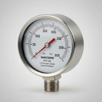 China WINTERS Pressure Gauge PFP-40 304SS Housing Shock-Resistant 1.0 Accuracy Grade for sale