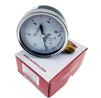 China WINTERS 100 Series Pressure Gauge with ±0.25% Accuracy Stainless Steel 316 and IP65 Protection for sale