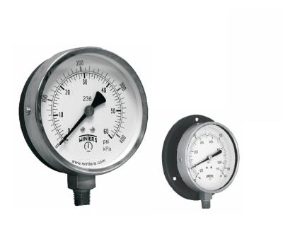 China WINTERS P1S-100-35 Series Pressure Gauge with ±0.25% Accuracy Stainless Steel 316 and IP65 Protection for sale