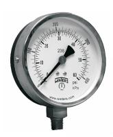 China WINTERS P1S-100-60 Pressure Gauge with ±0.25% Accuracy Stainless Steel 316 and IP65 Protection for Industrial Applications for sale
