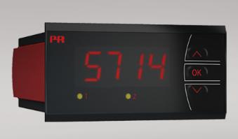 China 4 Digit 14 Segment Programmable LED Display Indicator PR 5714 2 Relays Analog Output for sale