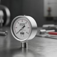 China WINTERS P1S-100-35 Series Pressure Gauge with ±0.25% Accuracy Stainless Steel 316 and IP65 Protection for sale