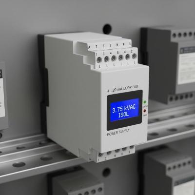 China 2 Wire Programmable Transmitter PR 5131B is loop-powered 2-wire programmable transmitter. Universal input for RTD, TC, mV, mA, and voltage. Compact DIN-rail design with galvanic isolation. for sale