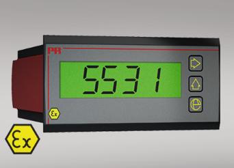 China 4 Digit 1/8 DIN Loop Powered LCD Indicator PR 5531B Easy Push Button Configuration for sale