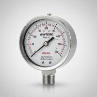 China WINTERS PAM-10 Stainless Steel Ammonia Gauge with IP65 Protection and ±0.25% Accuracy for Industrial Pressure Measurement for sale