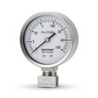 China WINTERS Semi-Stainless Steel Pressure Gauge with 50mm Dial Size and IP65 Protection for Industrial Applications for sale