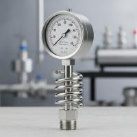 China Ashcroft 1109 All Stainless Steel Safety Spring Tube Pressure Gauge with ±0.5% Accuracy and IP65 Protection for sale