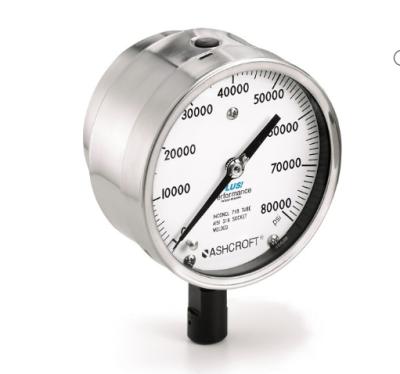 China Ashcroft 1188 ASME standard stainless steel micro pressure gauge with 4.5 inch dial for precise low pressure measurement for sale