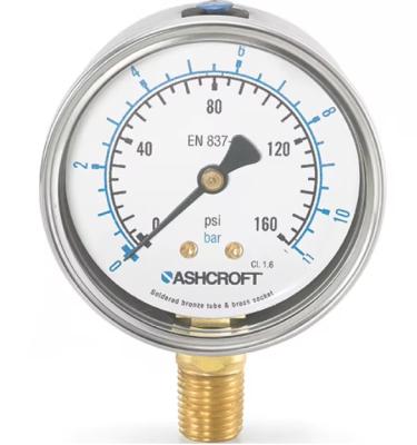 China Non Threaded Sanitary Pressure Gauge Fully Welded Structure For Pharmaceutical Biotechnology Industry C1032 for sale