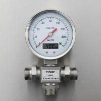 China Stainless Steel Analog Pressure Gauge Device IP65 4-20mA Output For Industrial Applications for sale