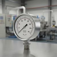 China Ashcroft 1187 Micro Pressure Gauge 4.5 Inch Dial ASME Standard For Industrial Applications for sale