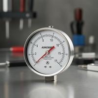 China Ashcroft 1188 ASME standard stainless steel micro pressure gauge with 4.5 inch dial for precise low pressure measurement for sale