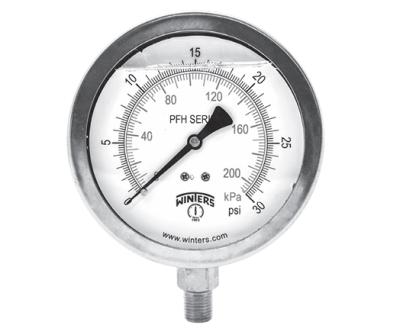 China WINTERS PAM-10 Stainless Steel Ammonia Gauge with IP65 Protection and ±0.25% Accuracy for Industrial Pressure Measurement for sale