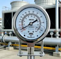 China Winters Semi-Steel Brass Pressure Gauge with StabiliZR™ Dampened Movement, Dual Scale (psi/kPa), and IP65 Protection for sale