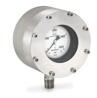 China The Ashcroft SB deep-sea pressure gauge provides excellent durability for underwater environments. The full welding measurement system and structural materials ensure reliability for sale
