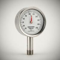 China WINTERS TBM-30 Radial Bimetal Thermometer with IP65 Protection 304 Stainless Steel and Dual-Scale Display for sale