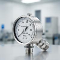 China Ashcroft HPX40/50/63 High Purity Pressure Gas Gauge Undergoes Ultrasonic Cleaning for sale