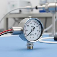 China 50 mm HPS High Purity Pressure Gauge With Reed Switch Stainless Steel Structure for sale