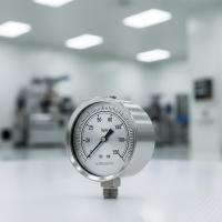 China Ashcroft The 28mm HPX ultra-high purity pocket pressure gauge provides excellent performance and reliability for ultra-high purity gas delivery systems in the semiconductor and electronic manufactu for sale