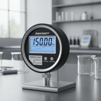 China Ashcroft DG25 digital pressure gauge with ±0.5% accuracy, IP67 enclosure rating, and 2,000 hours battery life for sale