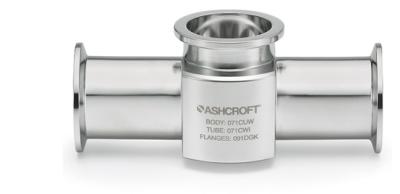 China Ashcroft1037 sanitary instrument fittings are designed as accessories specifically for 1036 sanitary pressure gauges. This component can eliminate blind spots in the process, avoid pollution. for sale