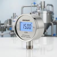 China Ashcroft 2236 Series Digital Hygiene Pressure Gauge with ±0.25% Accuracy, IP65/IP67 Protection, and Stainless Steel Construction for sale