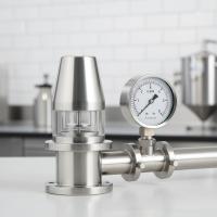 China Ashcroft1037 sanitary instrument fittings are designed as accessories specifically for 1036 sanitary pressure gauges. This component can eliminate blind spots in the process, avoid pollution. for sale