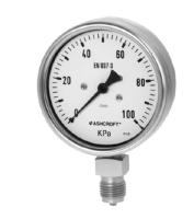 China All Stainless Steel Diaphragm Pressure Gauge Low Pressure Measurement 63mm 100mm 160mm Dial for sale
