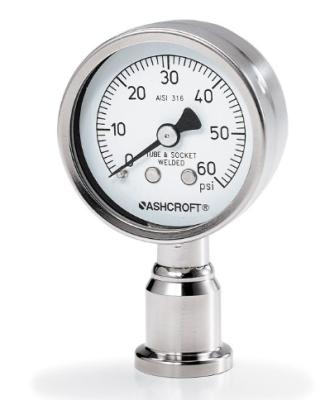 China All Stainless Steel Diaphragm Pressure Gauge Low Pressure Measurement 63mm 100mm 160mm Dial for sale