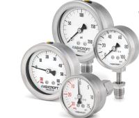 China Ashcroft 8009S All Stainless Steel Spring Tube Pressure Gauge Adopts A Detachable Cover Ring Design for sale