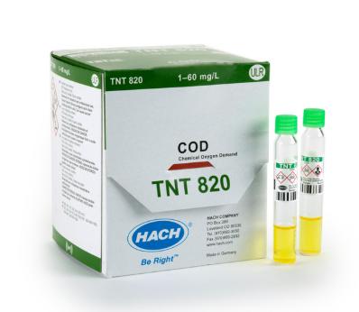 China HACH Total Phosphorus TNT 823 Reagent with TNTplus Bottle Chemistry TrueCal Batch-Specific Calibration and Barcode Technology for Water Quality Analysis for sale