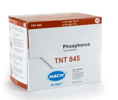 China HACH Total Phosphorus TNT Reagent TNT 845 with TNTplus Vial Chemistry Technology Truecal Batch-Specific Calibration and Barcode Technology for sale