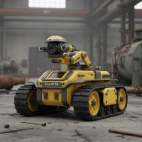 China Ex D IIC T6 Explosion Proof Inspection Robot Wheeled With HD 1080p Camera Tracked Wheels for sale