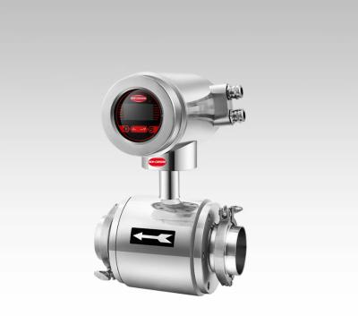 China CAF LDC3 Clean Intelligent Electromagnetic Flowmeter  Stainless Steel Casings And Stainless Steel Clamp Connections  Facilitating Quick Disassembly And Cleaning for sale