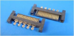 China SATA 15 Pin Solder Type Connector 1.27mm Pitch 1.5A 40VAC for sale