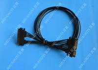 China 22 Pin Male to Female SATA Power Data Extension Cable 20 Inch Slimline Black for sale