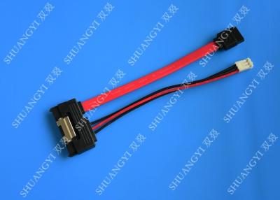China Anti-Static Shielded SATA HDD Power Cable 7+15 Pin Male to Male 22cm Extension for sale