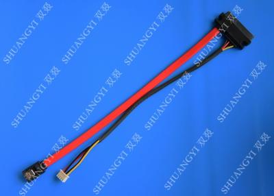 China SATA 22 Pin to 7 Pin 4 Pin Power Cable 1FT Data 6IN Power Adapter for 3.5 2.5 Hard Drive for sale