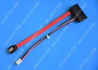 China SATA 22Pin Male to 7Pin Male Plus 4Pin Molex Data Power Extension Cable 20cm for sale
