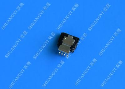 China 1.5 Amp SMT Black Micro SATA Hard Drive Power Connector 6 Pin Crimp Type for sale