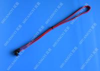 China SATA III 6Gbps 40cm Black Laptop SATA Cable Straight to Right Angle with Locking Latch for sale