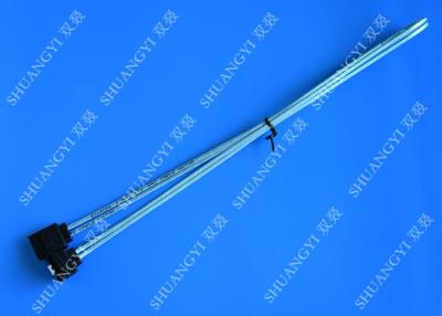 China SATA III 6Gbps Locking Cable 2 Pack 2ft 90 Degree Right Angle Connector for sale