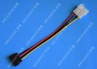 China 4 Pin Molex to SATA Power Cable 6 Inch 18 AWG for Computer Hard Drive SSD for sale